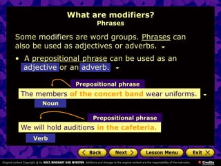 Lesson 12 Understanding Modifiers.ppt