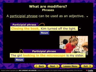 Lesson 12 Understanding Modifiers.ppt