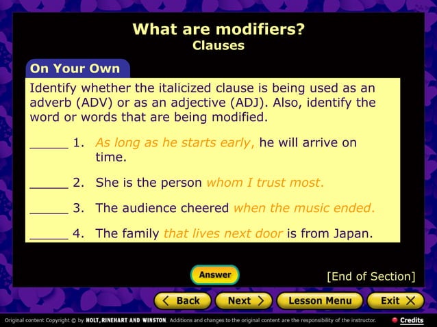 Lesson 12 Understanding Modifiers.ppt