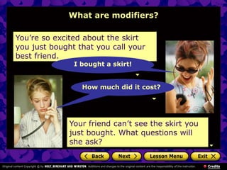 Lesson 12 Understanding Modifiers.ppt