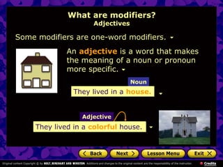 Lesson 12 Understanding Modifiers.ppt