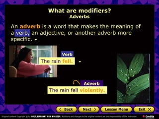 Lesson 12 Understanding Modifiers.ppt