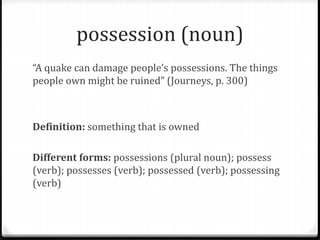 Journeys Fourth Grade Lesson 12 Vocabulary Presentation | PPT