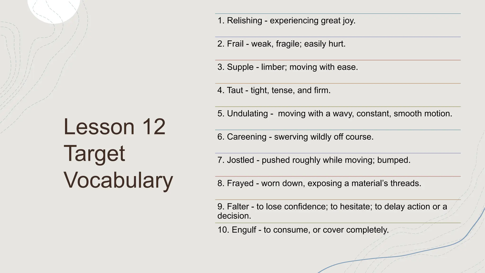 Lesson 12 Vocabulary words spelling class.pdf