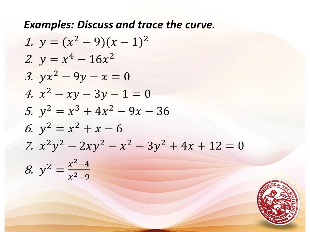 Lesson 13 algebraic curves