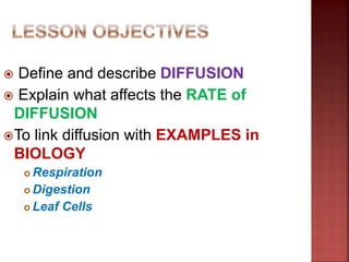 Lesson 13 diffusion | PPTX