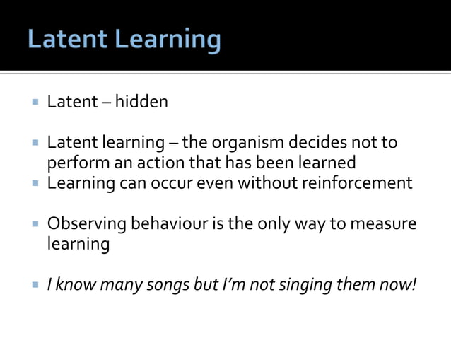 Lesson 13 insight and latent learning | PPTX