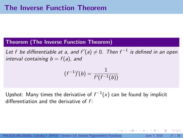 Lesson 16: Inverse Trigonometric Functions | PPT
