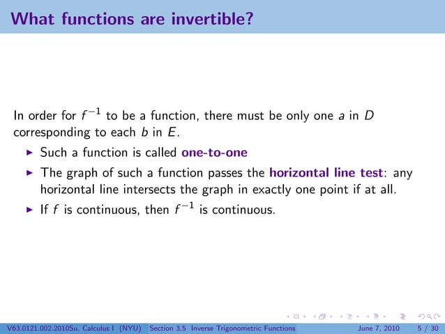Lesson 16: Inverse Trigonometric Functions | PDF