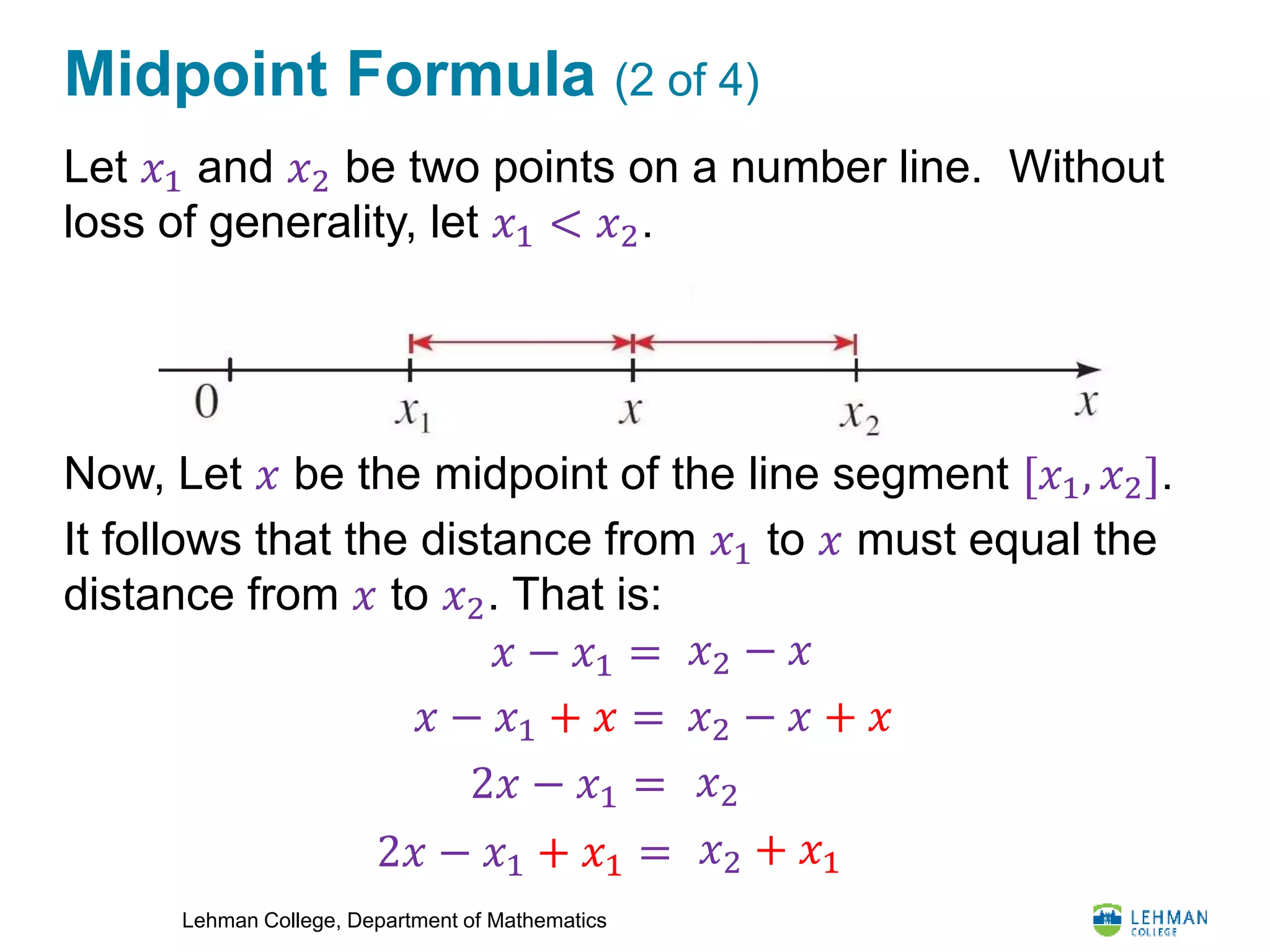Lesson 13: Midpoint and Distance Formulas | PPTX | Physics | Science