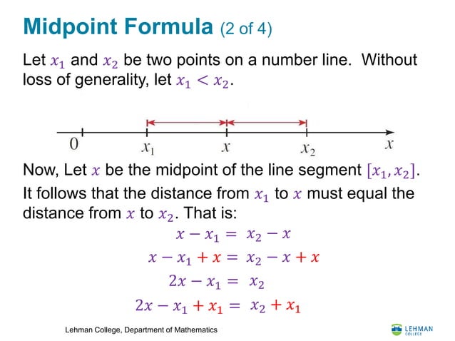 Lesson 13: Midpoint and Distance Formulas | PPTX | Physics | Science