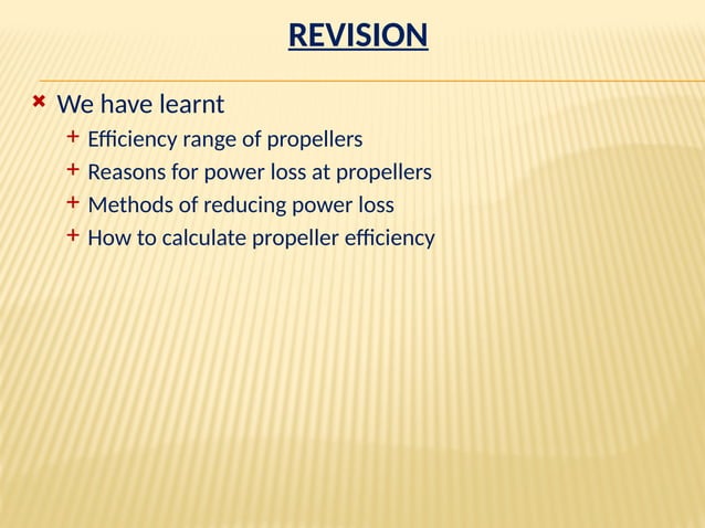 Gas turbine engine Propeller Efficiency.pptx