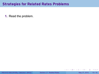 Lesson 13: Related Rates Problems | PDF