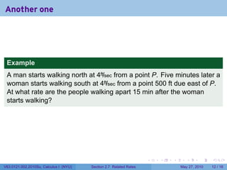 Lesson 13: Related Rates Problems | PDF