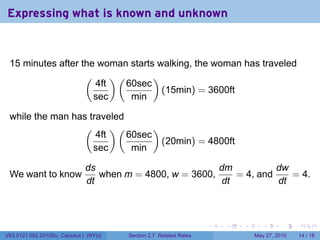 Lesson 13: Related Rates Problems | PDF