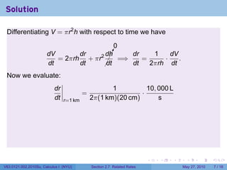 Lesson 13: Related Rates Problems | PDF