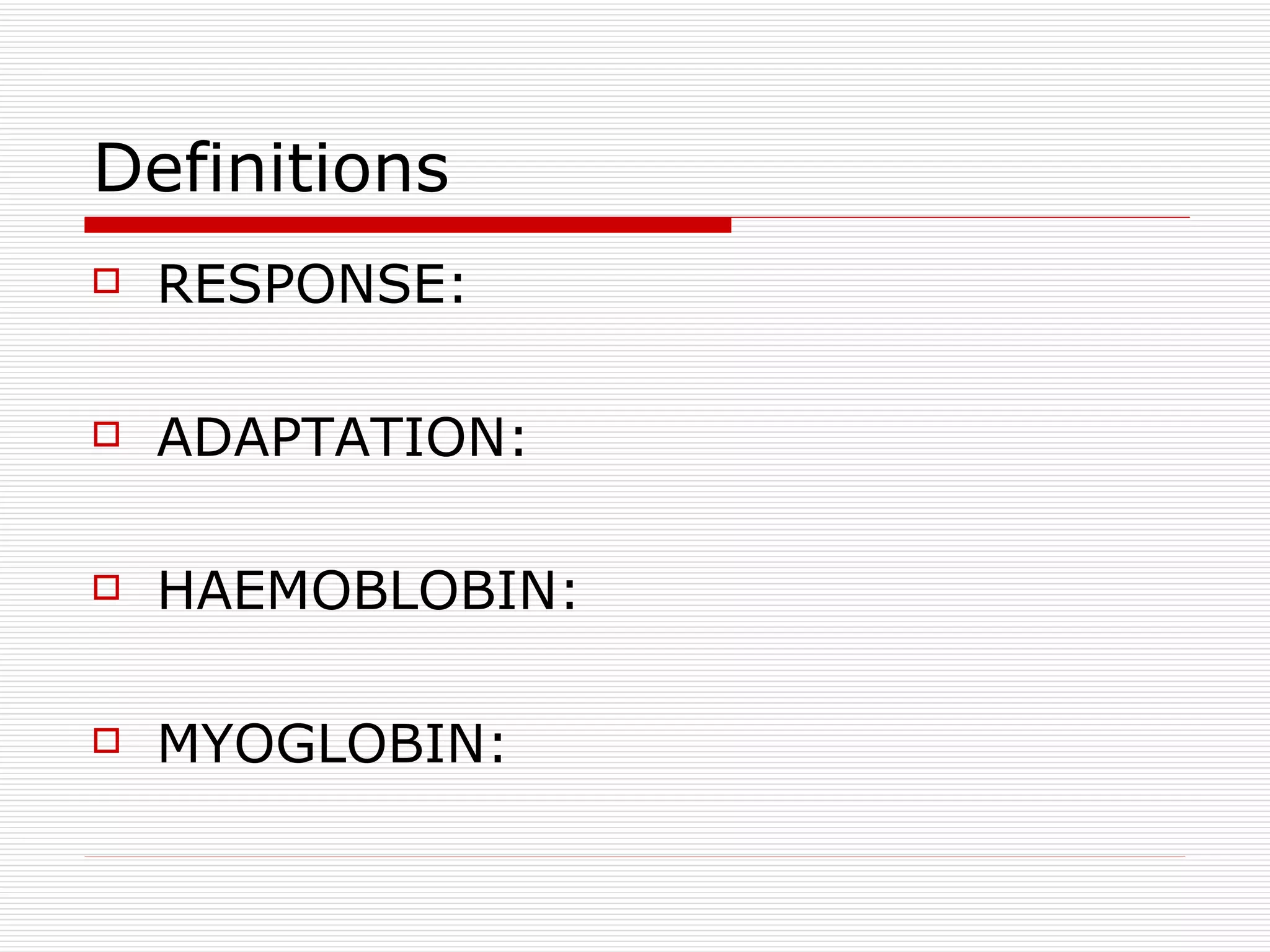Lesson 13 responses and adaptations of the body systems | PPT
