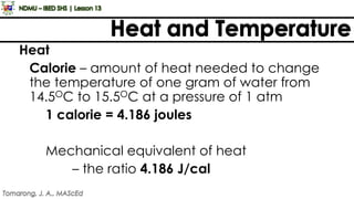 Lesson 13 - Temperature and Heat.pdf