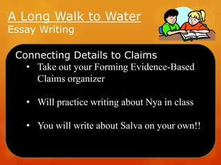A Long Walk to Water Lesson13 unit2 | PPTX