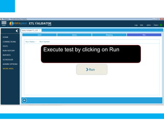 ETL Validator: Table to Table Comparison | PPTX | Databases | Computer Software and Applications