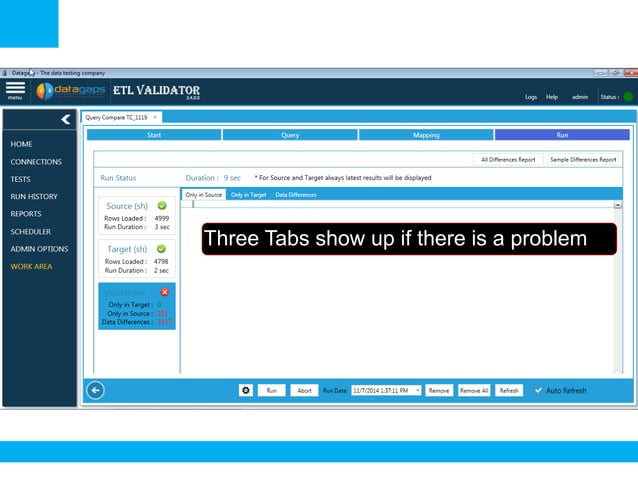 ETL Validator: Table to Table Comparison | PPTX | Databases | Computer Software and Applications