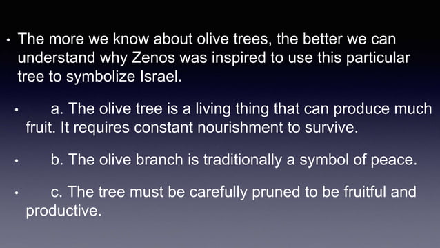 Lesson 13 allegory of the olive tree | PPTX | Christianity | Religion ...