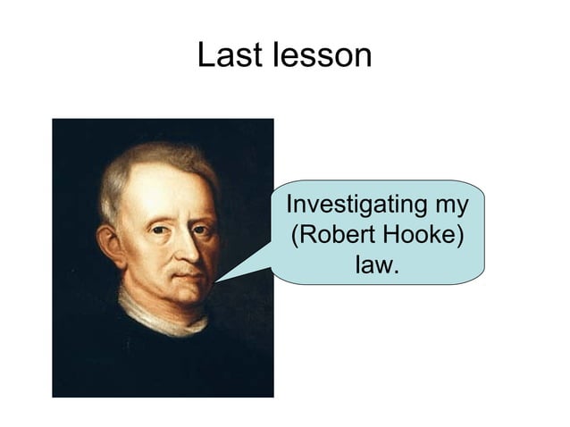 Lesson 13 hooke's law | PPT | Physics | Science