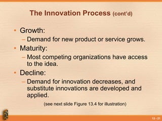 Lesson 13 Managing Organization Change and Innovation | PPT