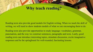 Creating pre, while, post reading activities | PPTX