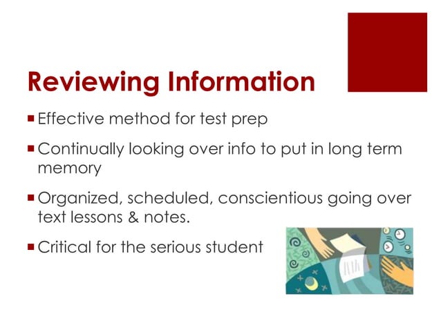 Lesson 13 Rdg & Stdying For Tests | PPTX