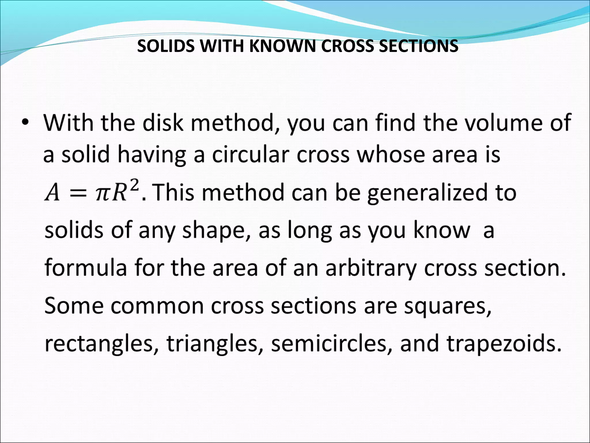 Lesson 13 volume of solids of revolution | PPT