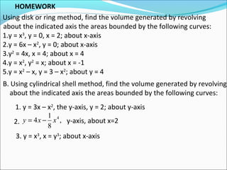 Lesson 13 volume of solids of revolution | PPT