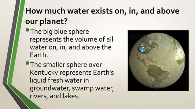 Water Distribution on Earth | PPTX | Geography | Science