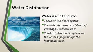 Water Distribution on Earth | PPTX | Geography | Science