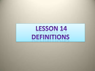 Lesson 14 | PPTX