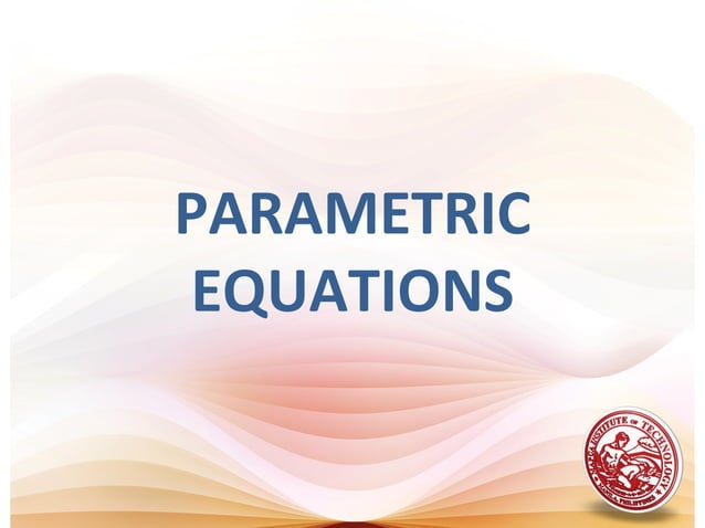 Lesson 14 a - parametric equations | PPT | Physics | Science