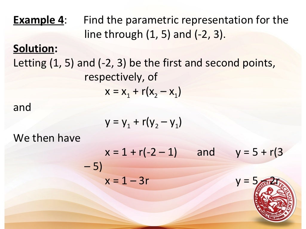 Lesson 14 a - parametric equations