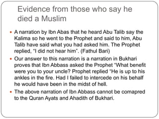 Lesson 14 - Life, Role and Death of Abu Talib | PPTX