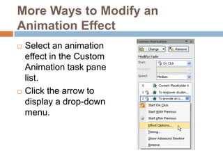 Lesson 14 animating text and objects | PPTX