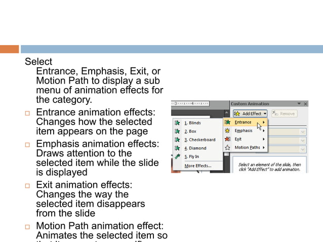 Lesson 14 animating text and objects | PPTX