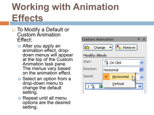 Lesson 14 animating text and objects | PPT