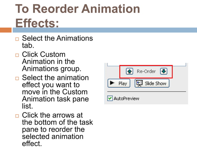 Lesson 14 animating text and objects | PPT
