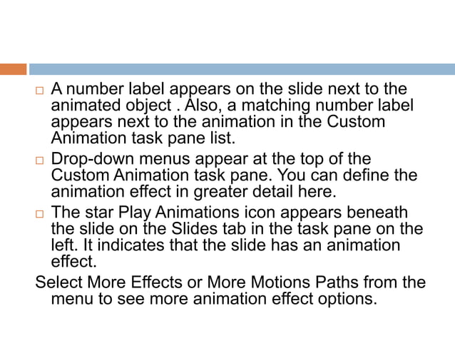 Lesson 14 animating text and objects | PPT