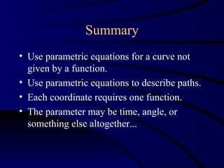 Lesson 14 b - parametric-1 | PPT