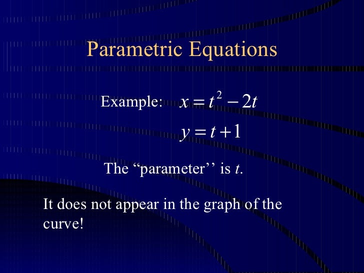 Parametric Definition Of A Rhs And B Isection