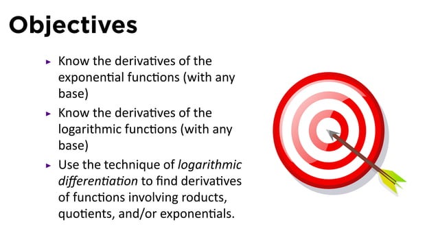 Lesson 14: Derivatives of Logarithmic and Exponential Functions (slides) | PDF
