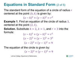 Lesson 14: Equation of a Circle | PPTX