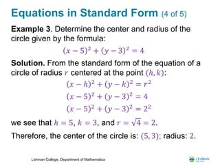 Lesson 14: Equation of a Circle | PPTX