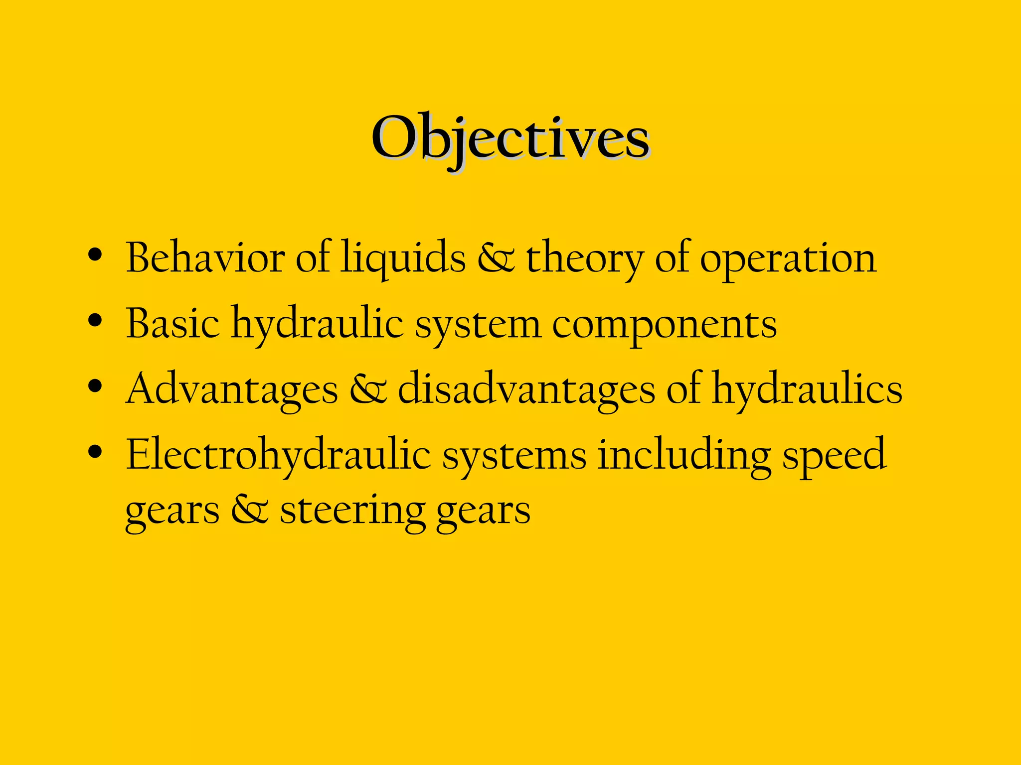 Lesson 14 hydraulics | PPT
