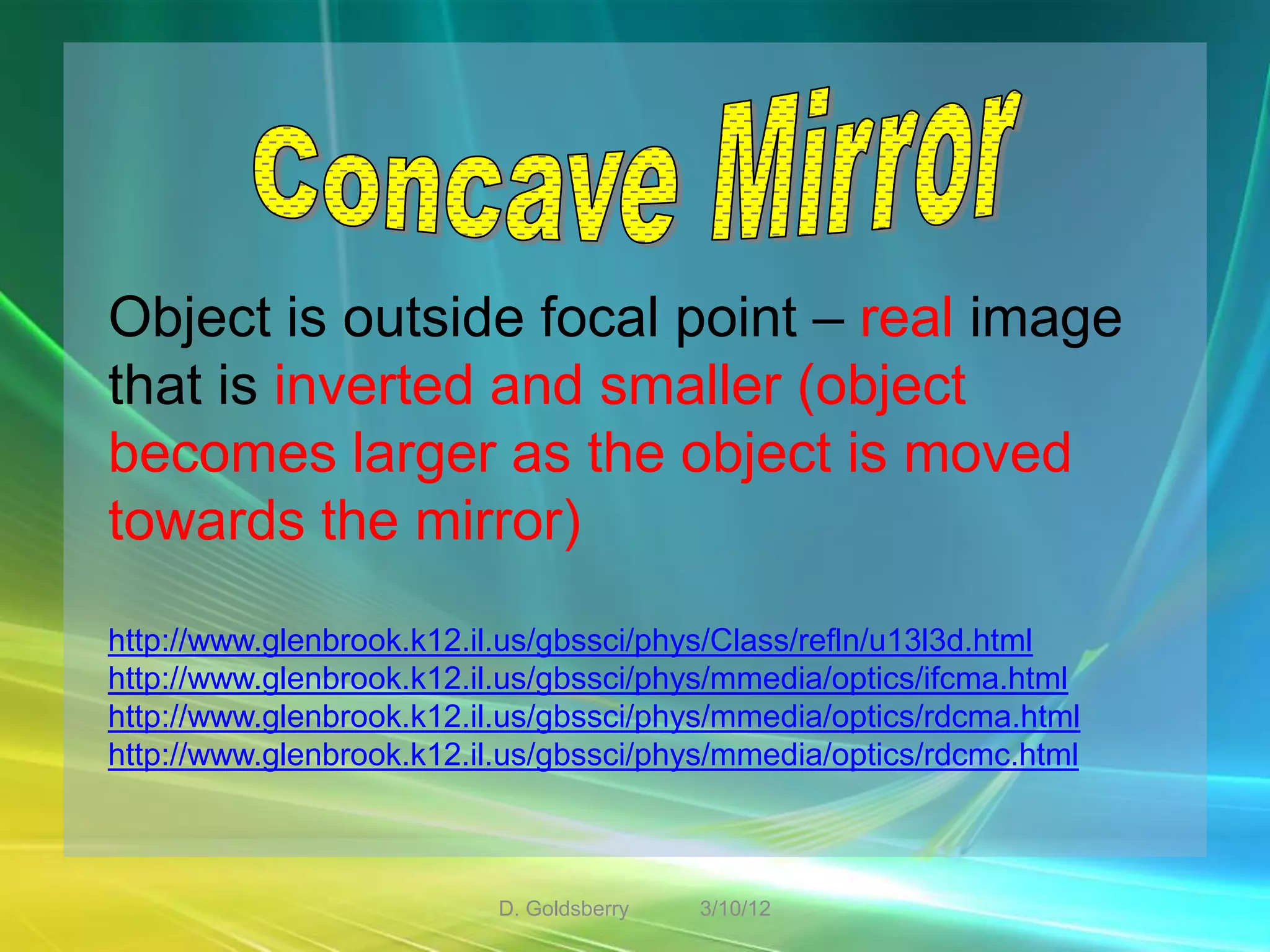 Lesson 14 mirrors & lenses part ii | PPT